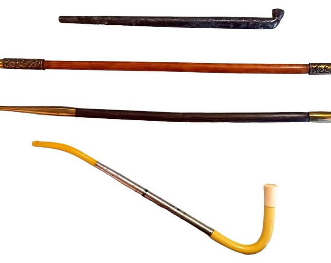 Collection of 4 ~ Antique JAPANESE Asian Oriental Unique 8-15" Long ...