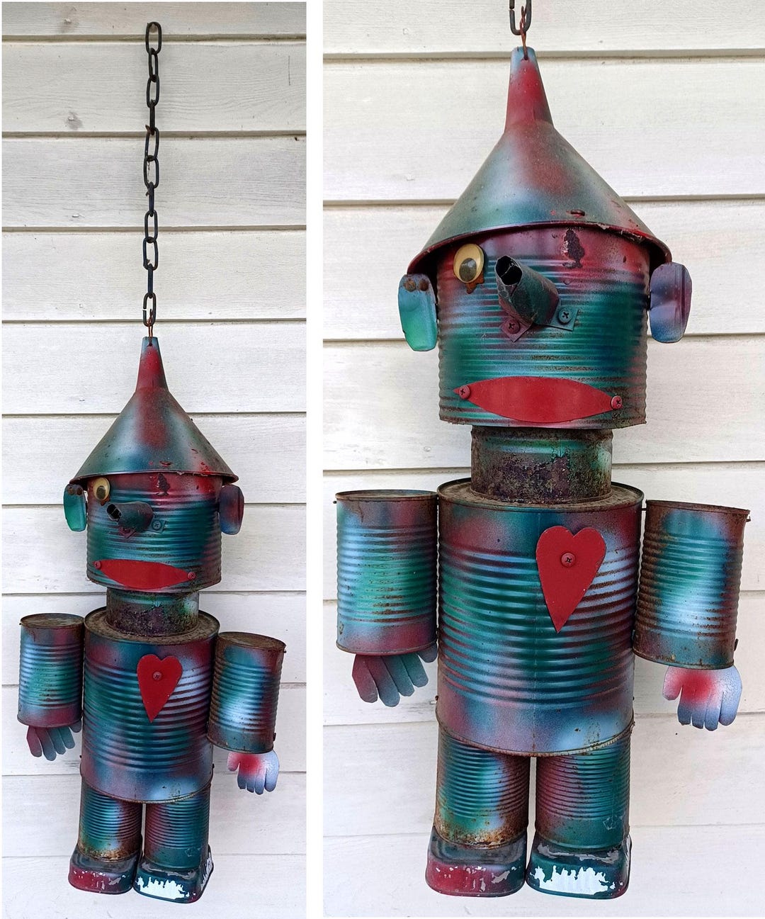 WIZARD of OZ ~ Land of Oz Tin Man Woodsman 25" Vintage MISSISSIPPI Folk ...