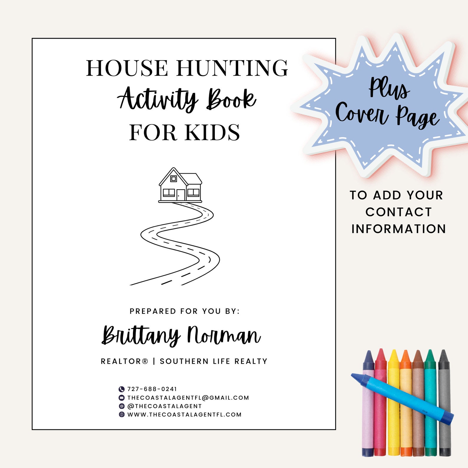 Real Estate Activity Book for Kids - Editable in Canva, Printable Pages ...