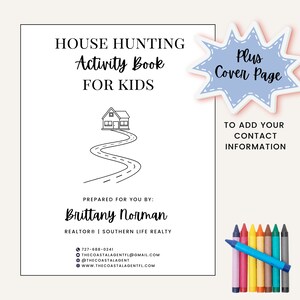 Real Estate Activity Book for Kids - Editable in Canva, Printable Pages ...