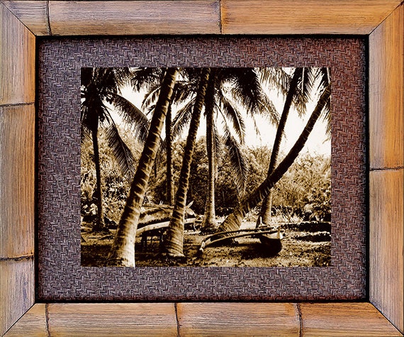 Outrigger in Palms 20 X 24 Bamboo or Mahogany | Etsy