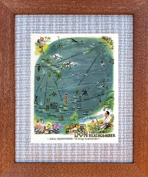 Don the Beachcomber Map Menu - Etsy