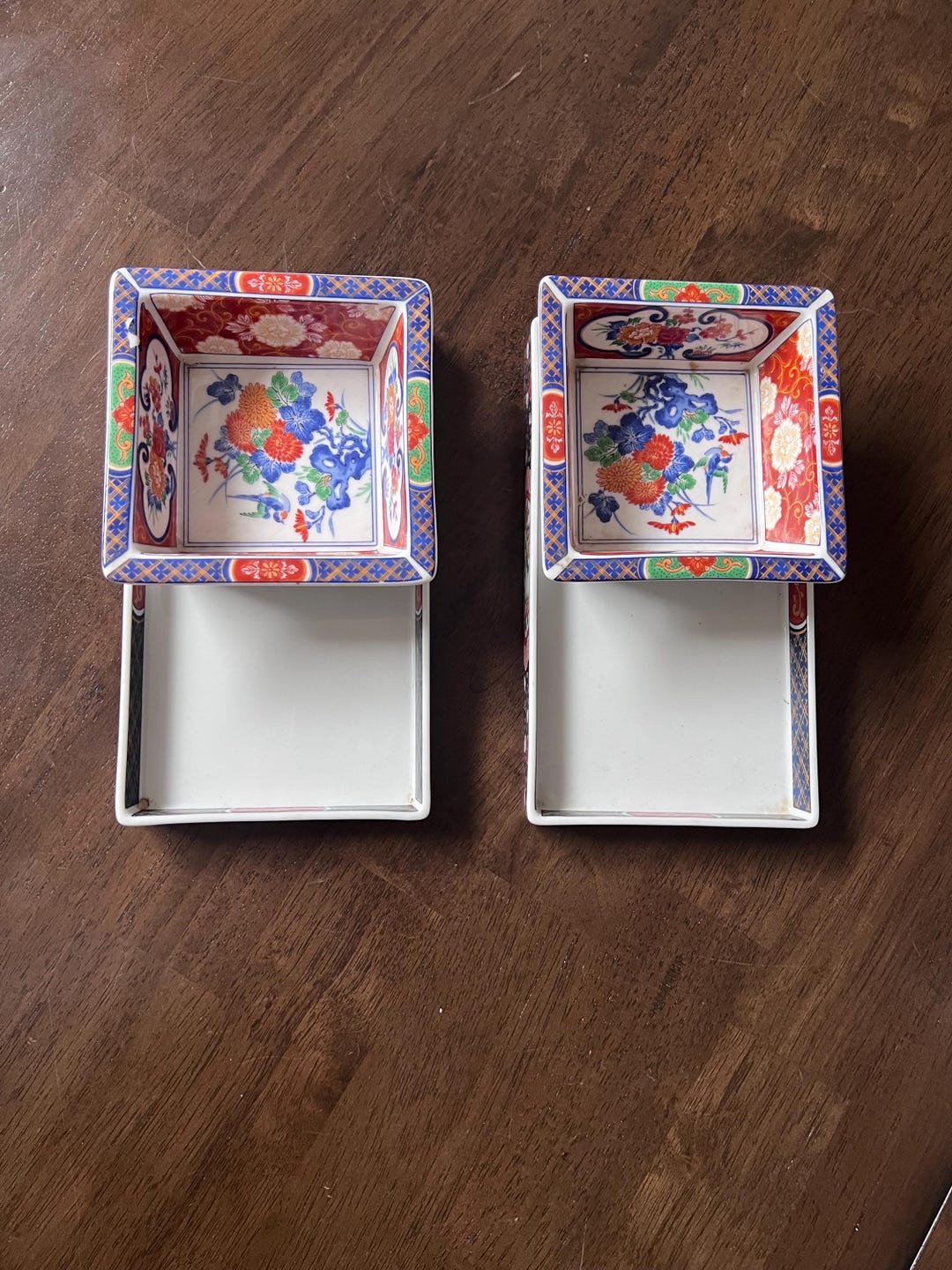 Vintage Japanese Imari Ceramic Plate and Bowel Set. 4 Pieces Total. - Etsy