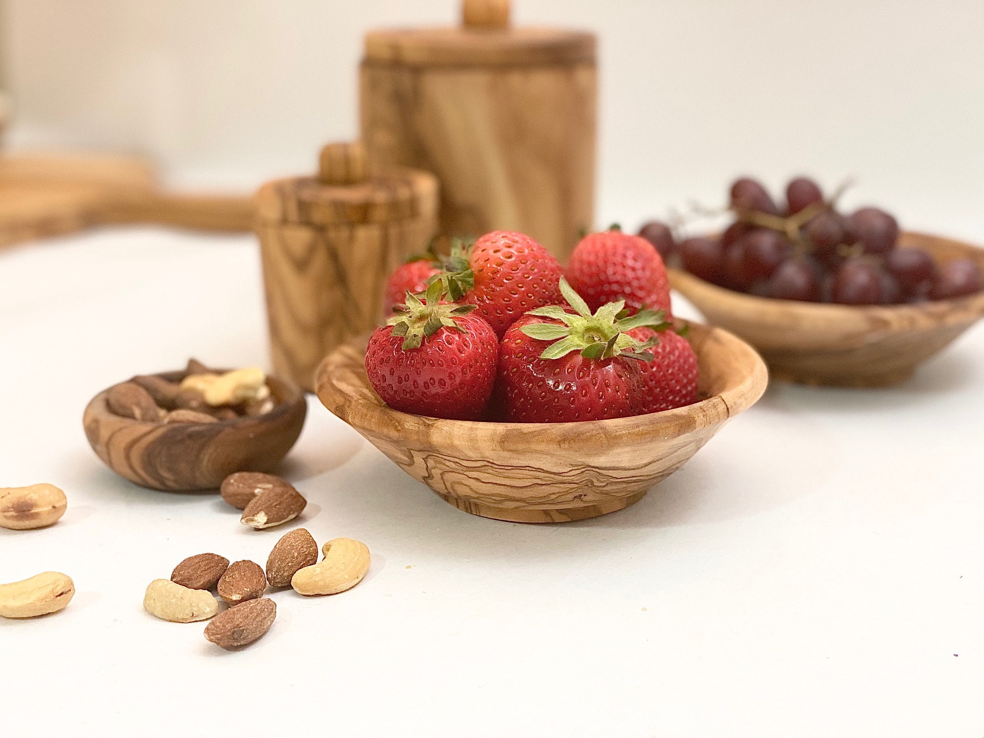 Mini Olive Wood Dish - Etsy