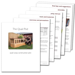 Quail Coop Plan Ebook – the Quail Pod Ground Pen – Instant Download ...
