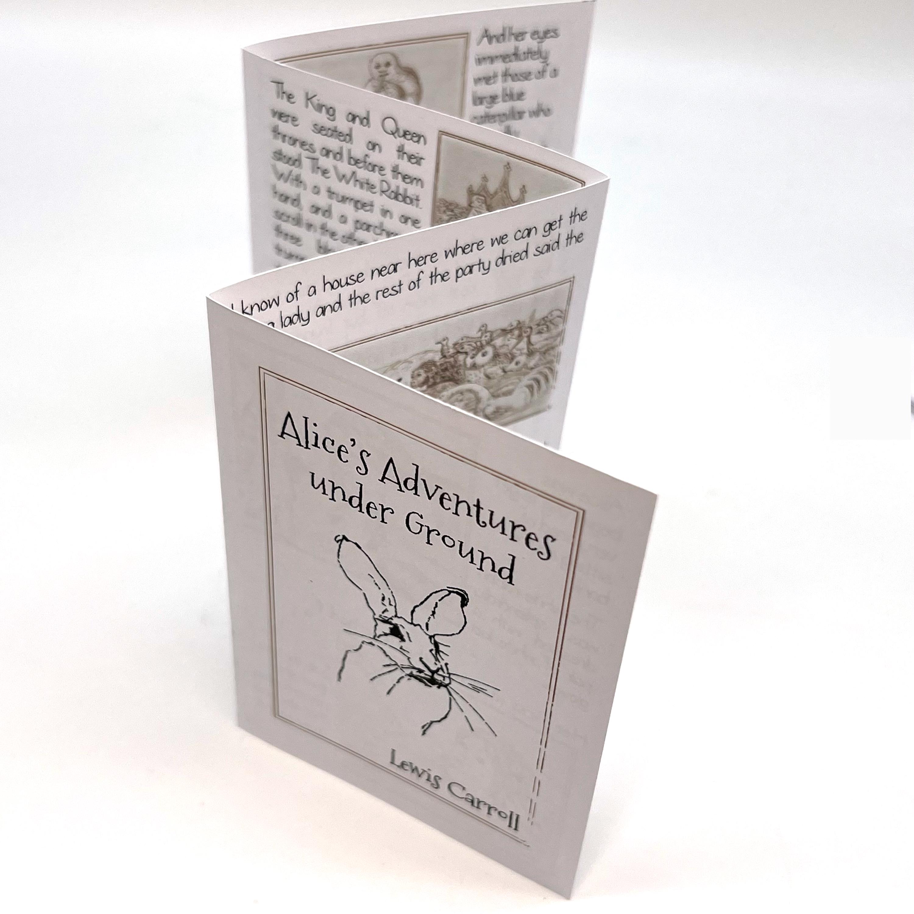 Alice in Wonderland Mini Zine•vintage Carroll Illustration Booklet ...