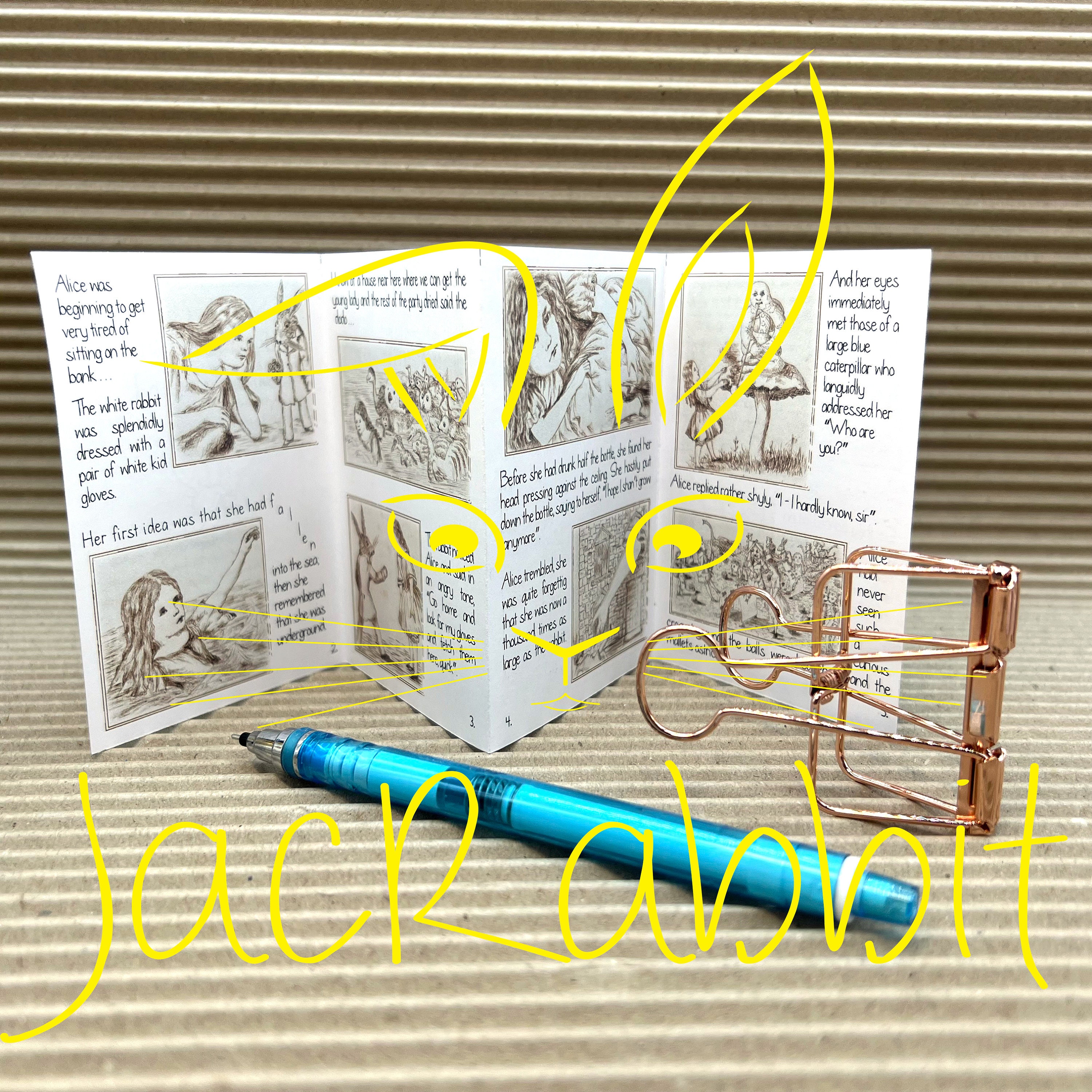 Alice in Wonderland Mini Zine•vintage Carroll Illustration Booklet ...