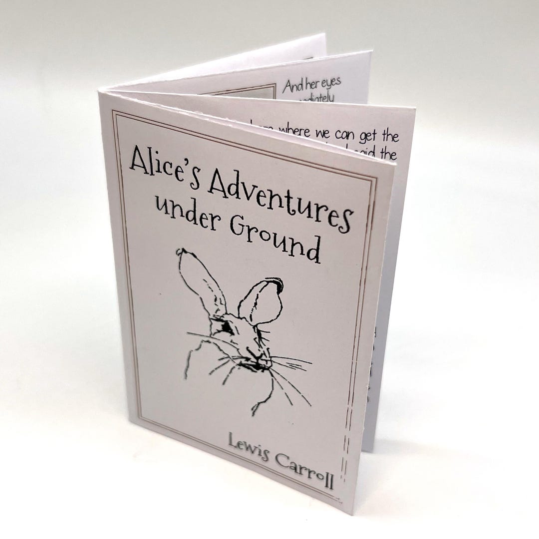 Alice in Wonderland Mini Zine•vintage Carroll Illustration Booklet ...