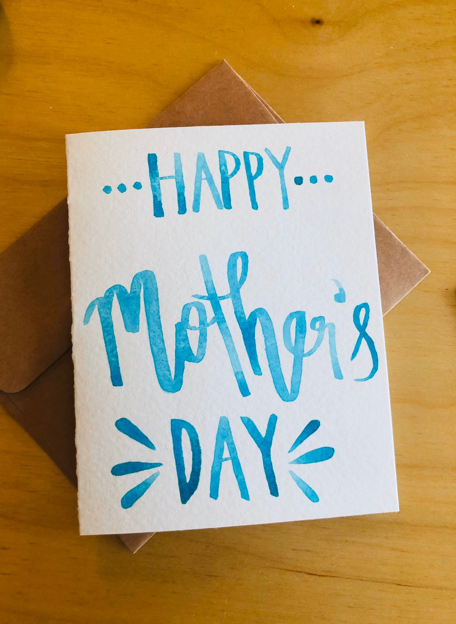 Happy Father's or Mother's Day Customizable Watercolour Greeting Card ...