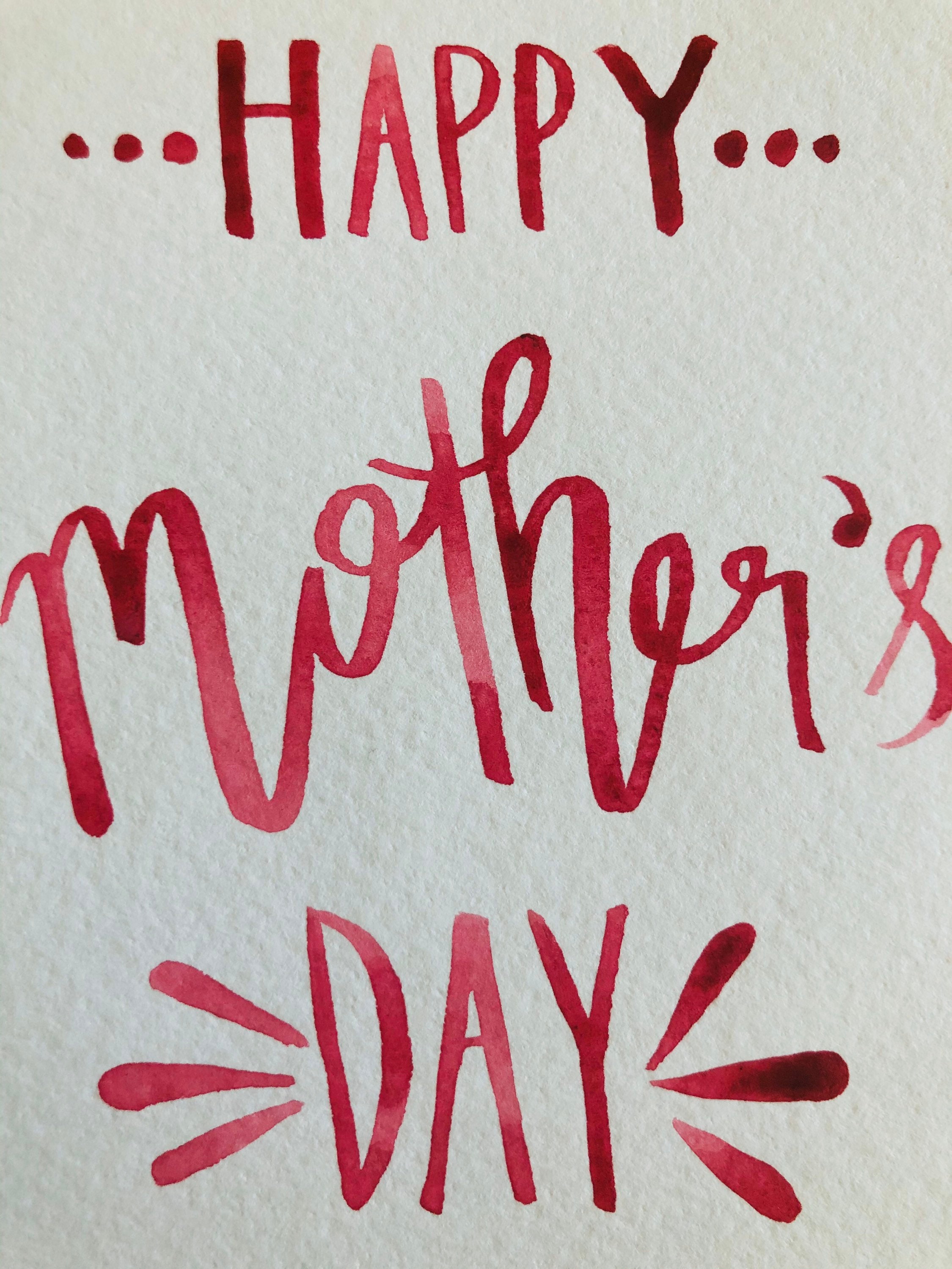 Happy Father's or Mother's Day Customizable Watercolour Greeting Card ...