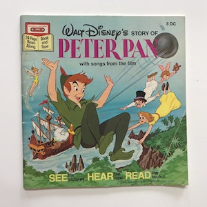 Disney Peter Pan Read Along Book See Hear Read Kids Children Cute ...