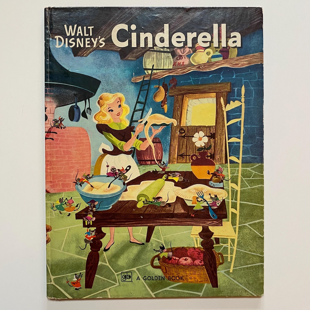 Disney Cinderella Golden Book for Kids Children Hardcover 1975 - Etsy