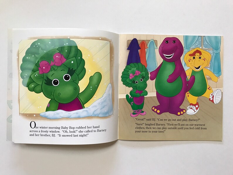 1994 Barneys Wonderful Winter Day Softcover Kids Book Story - Etsy UK