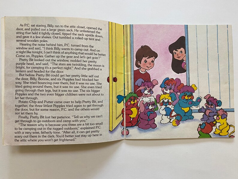 1986 Popples Book Camp Out Caper Kid Stuff See Hear Read Cute - Etsy