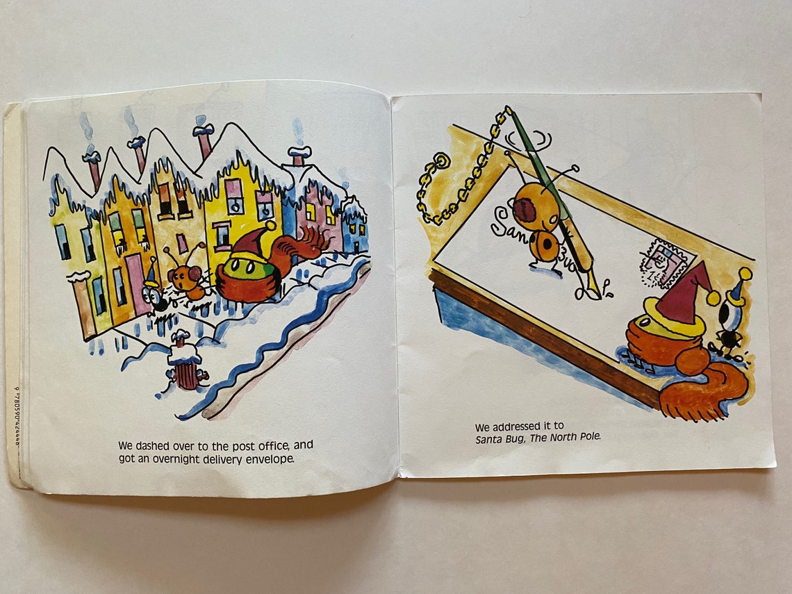 How Spider Saved Santa Bug 1989 Softcover Kids Christmas Book - Etsy