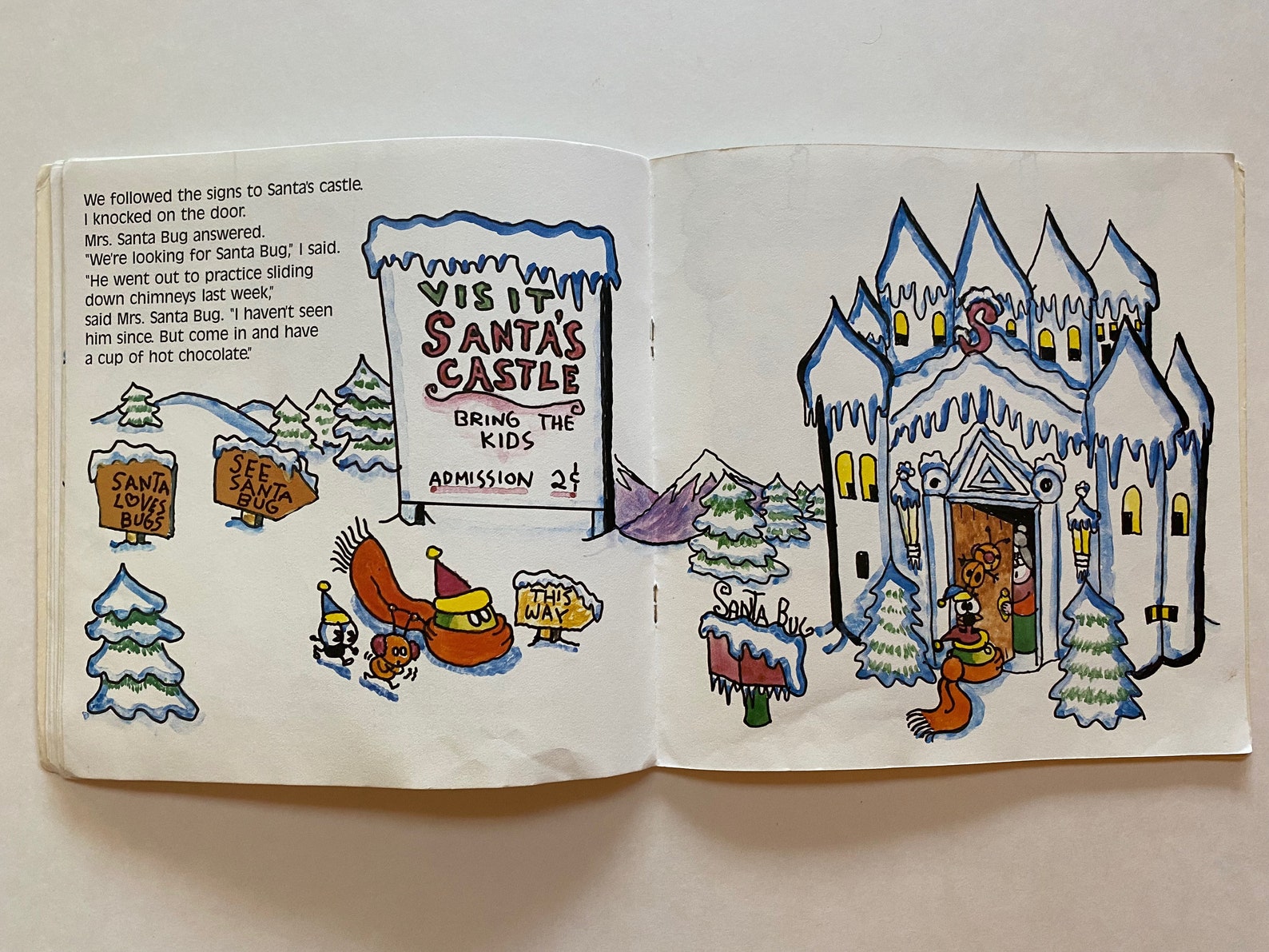 How Spider Saved Santa Bug 1989 Softcover Kids Christmas Book - Etsy