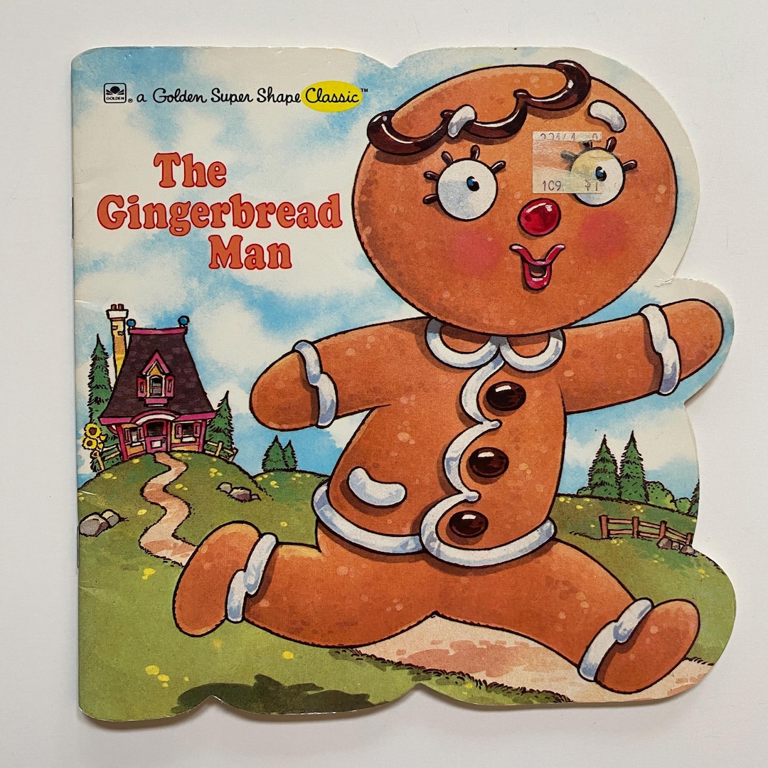 The Gingerbread Man 1988 Softcover Kids Golden Super Shape Book - Etsy
