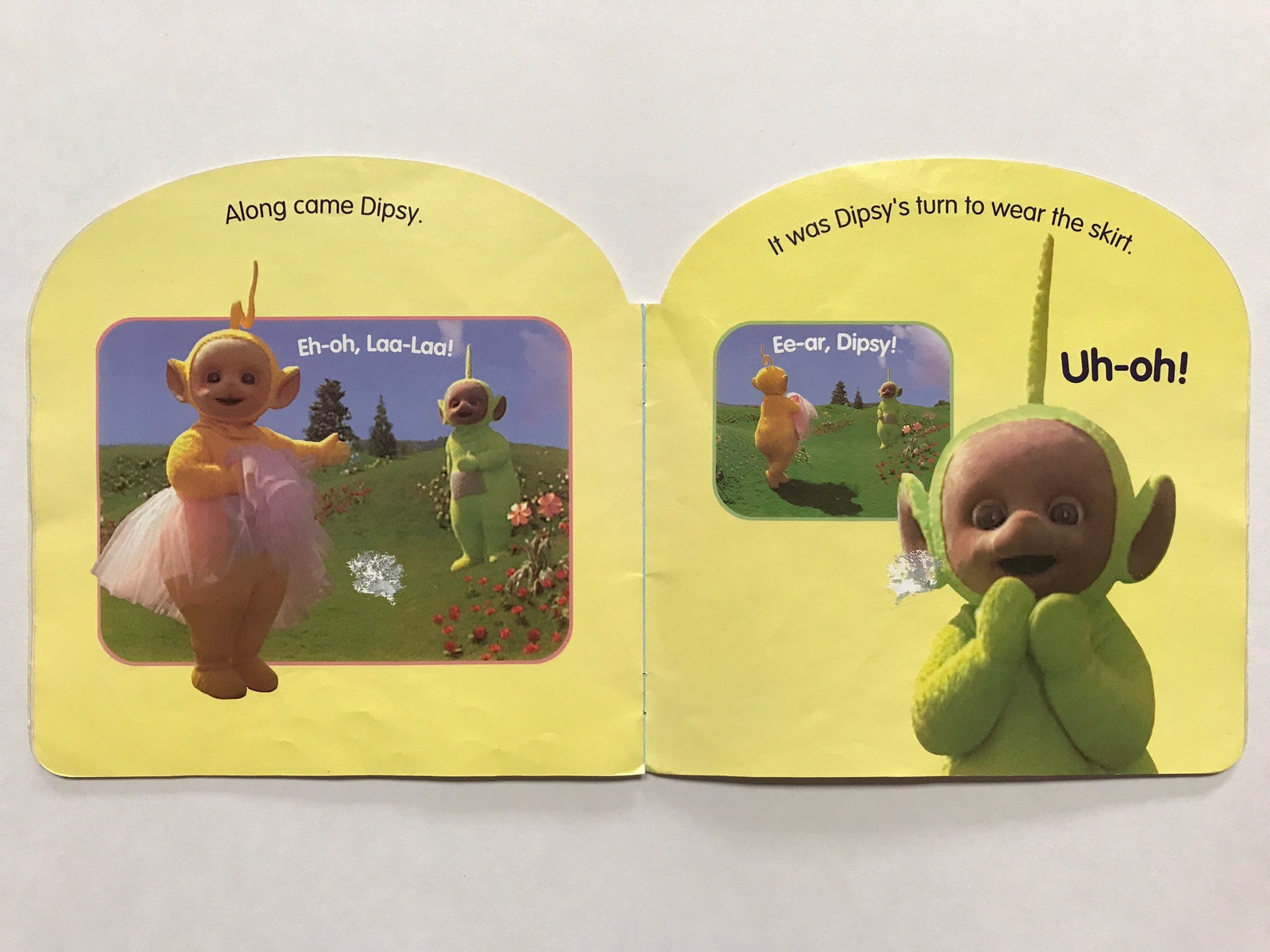 1999 Teletubbies Dancing With the Skirt Softcover Kids Book 90s ...