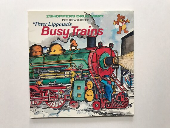 1978 Busy Trains Book Soft Cover for Kids Learning Childrens - Etsy