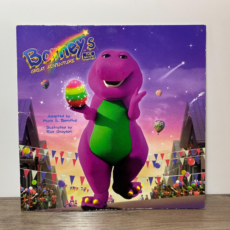 1998 Barney’s Great Adventure the Movie Softcover Kids Book RARE - Etsy