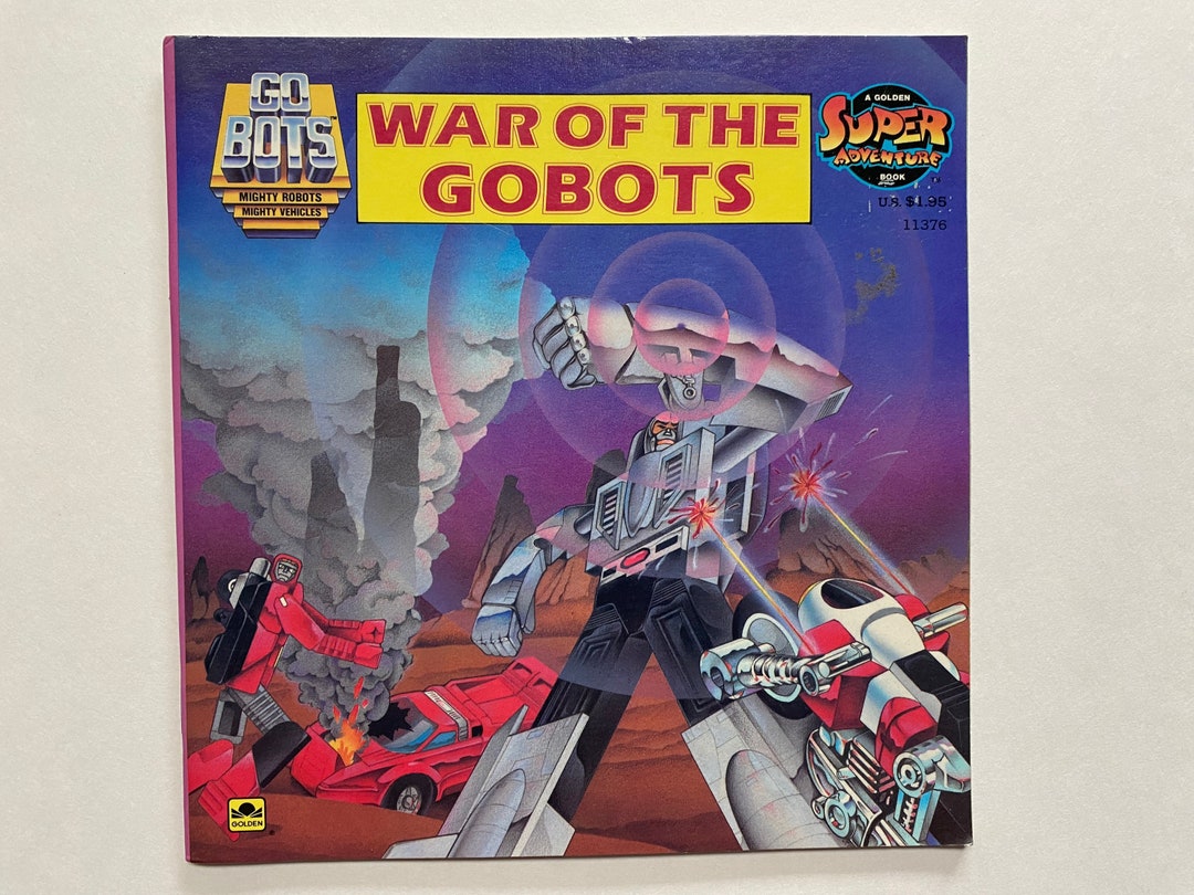 War of the Gobots Softcover Kids Book 1984 Robot Book Golden Super ...