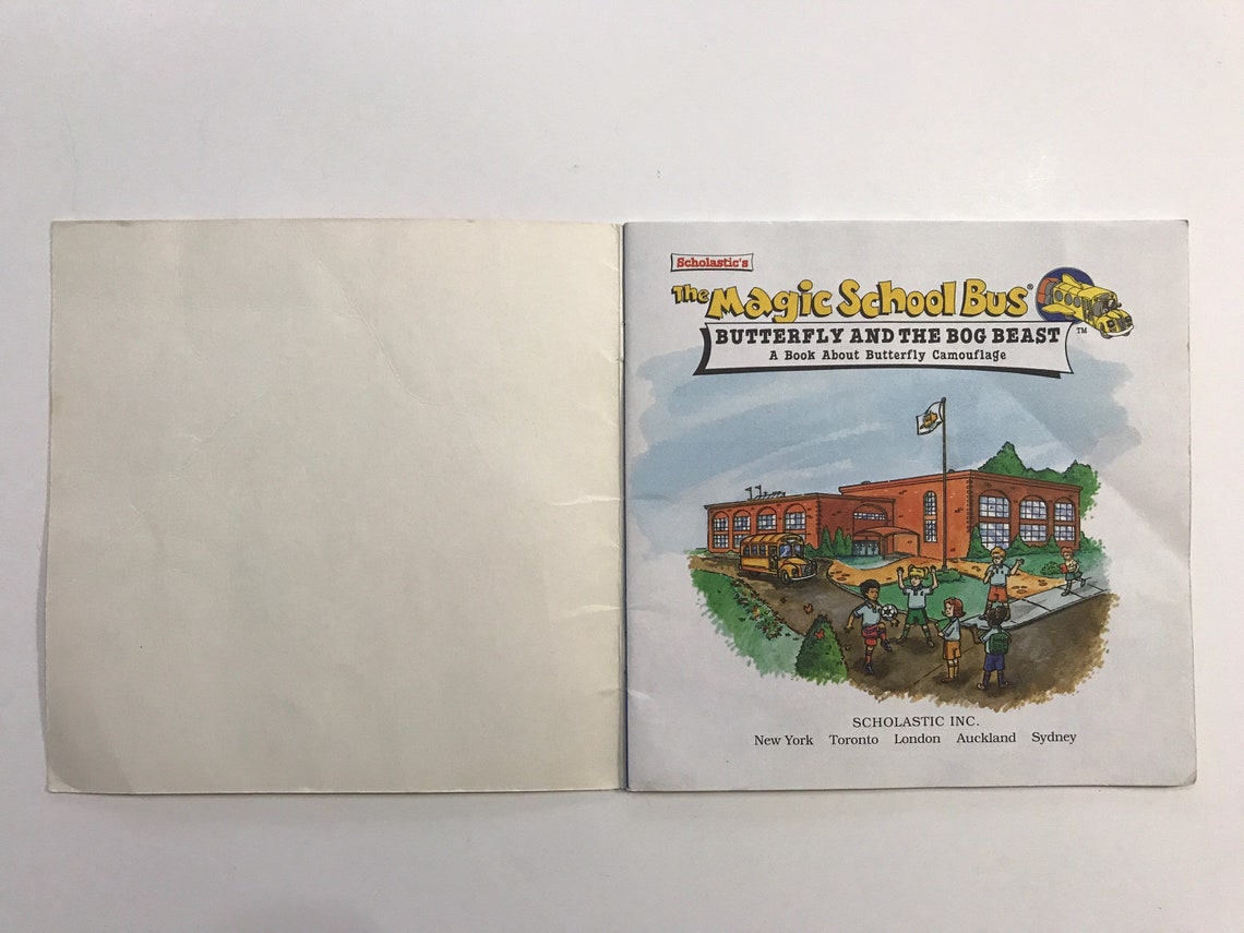 The Magic School Bus Butterfly and the Bog Beast 1996 Scholastic 90s ...