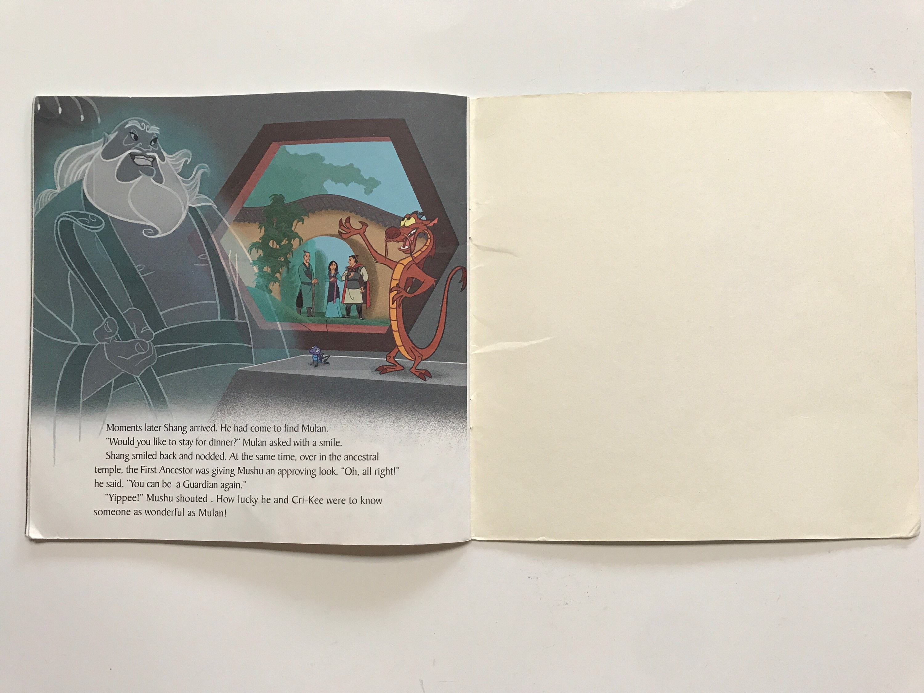 1998 Disney Mulan Softcover Kids Book Golden Books Reading Story ...