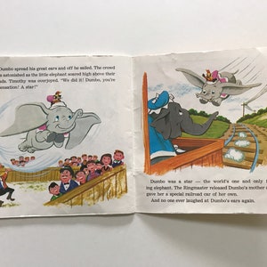 Vintage Dumbo See Hear Read Book Collectible Paper Ephemera Reading ...