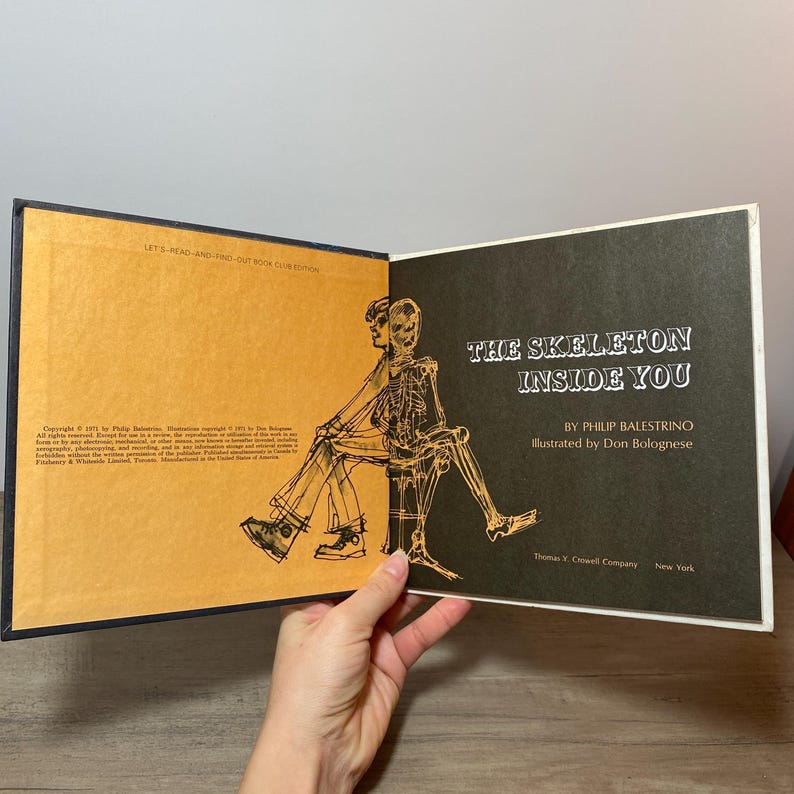 The Skeleton Inside You by Philip Balestrino 1971 Hardcover Kids ...