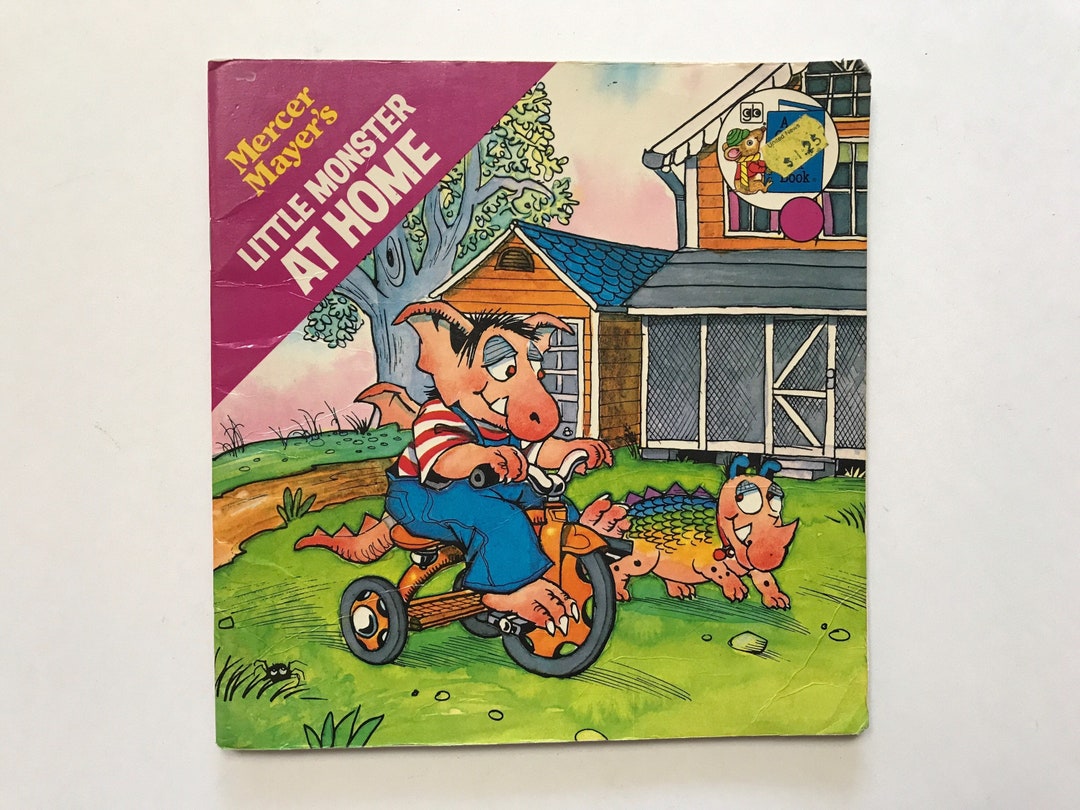 1978 Little Monster at Home Book Mercer Mayer Soft Cover Book for Kids ...