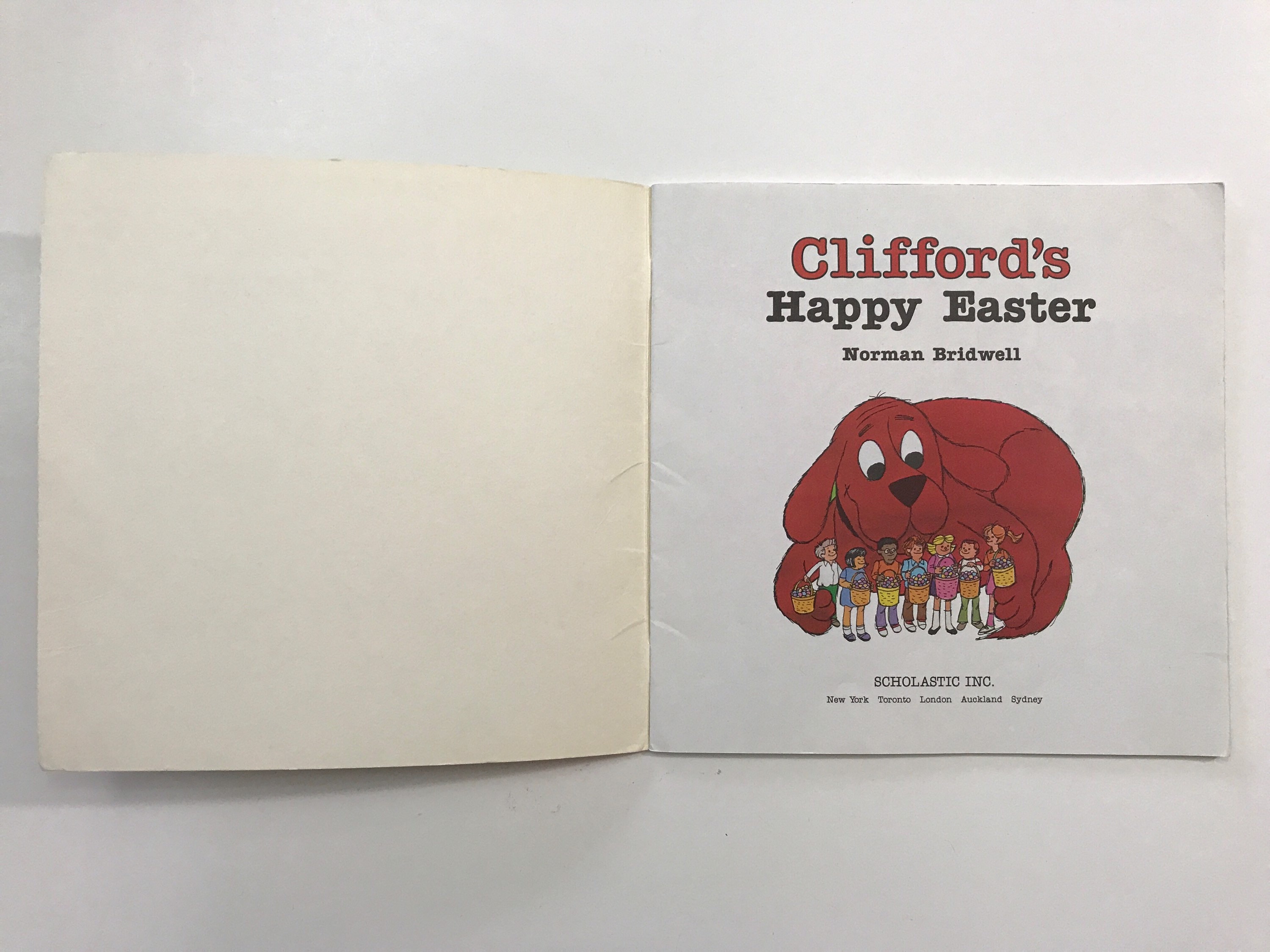 Cliffords Happy Easter Book 1994 Kids Children Reading Story | Etsy