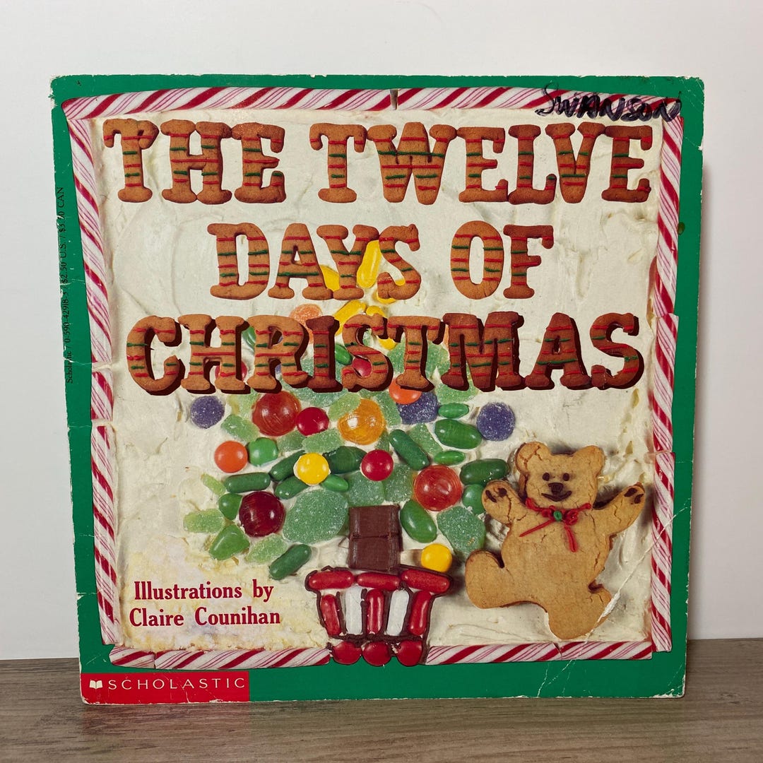 1989 the Twelve Days of Christmas Book by Claire Counihan Xmas Holiday ...