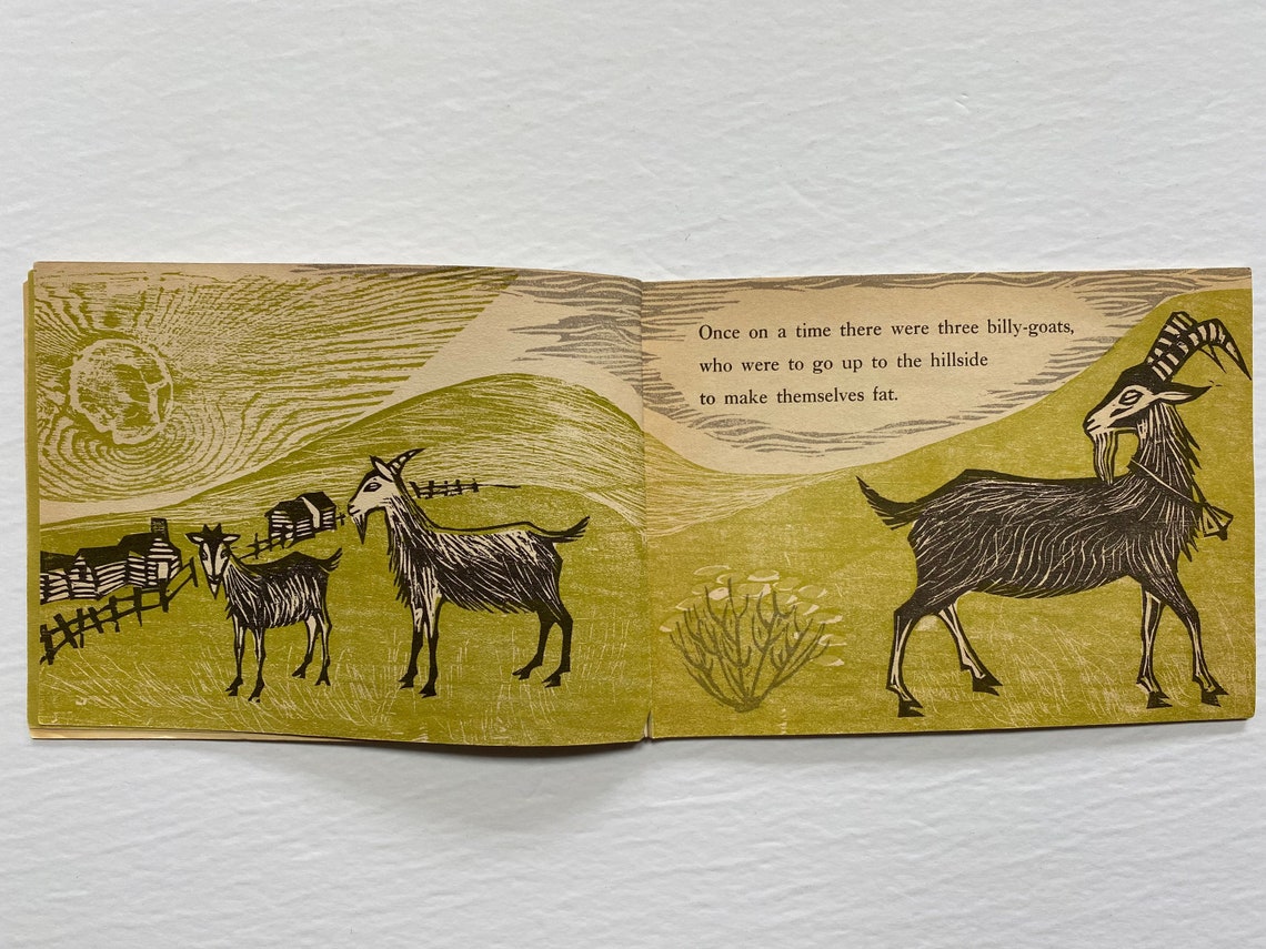 The Three Billy Goats Gruff Softcover Kids Book by Susan Blair | Etsy