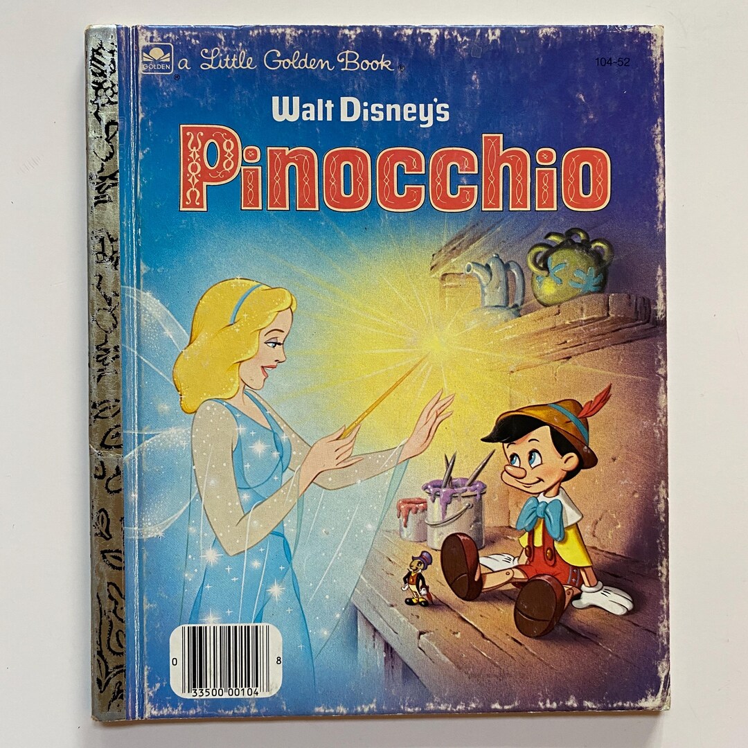 Disney Pinocchio Little Golden Book Childrens Hardcover Classic - Etsy