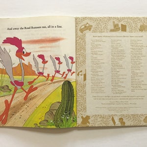 1974 the Road Runner A Very Scary Lesson Little Golden Book Looney ...
