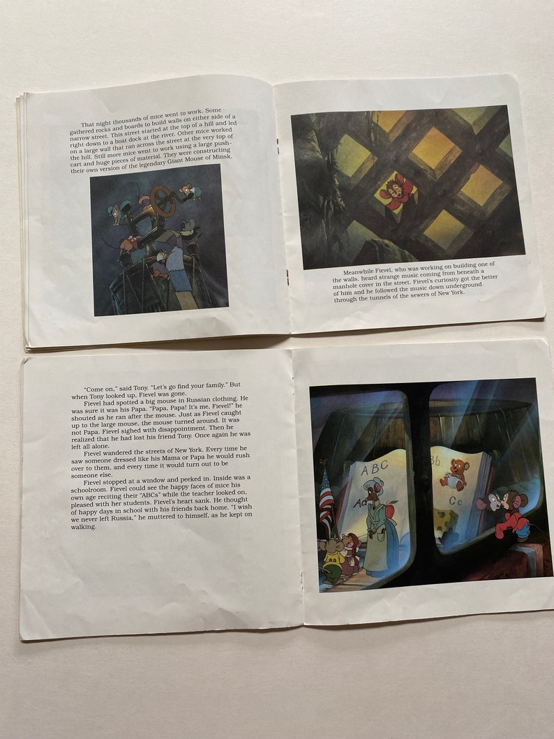 1980s an American Tail Fievel Goes West Books Kids Paperback - Etsy