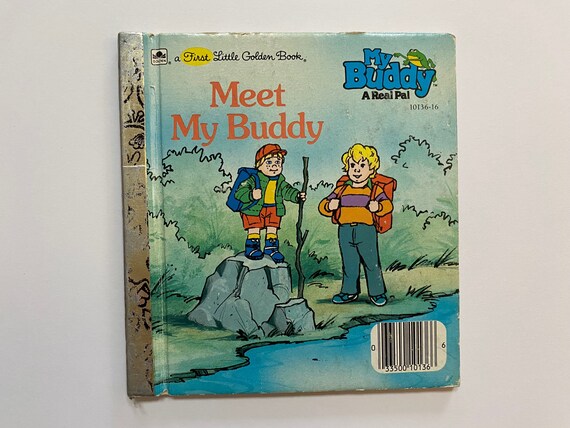 1986 Meet My Buddy First Little Golden Book 80s Kids Children | Etsy