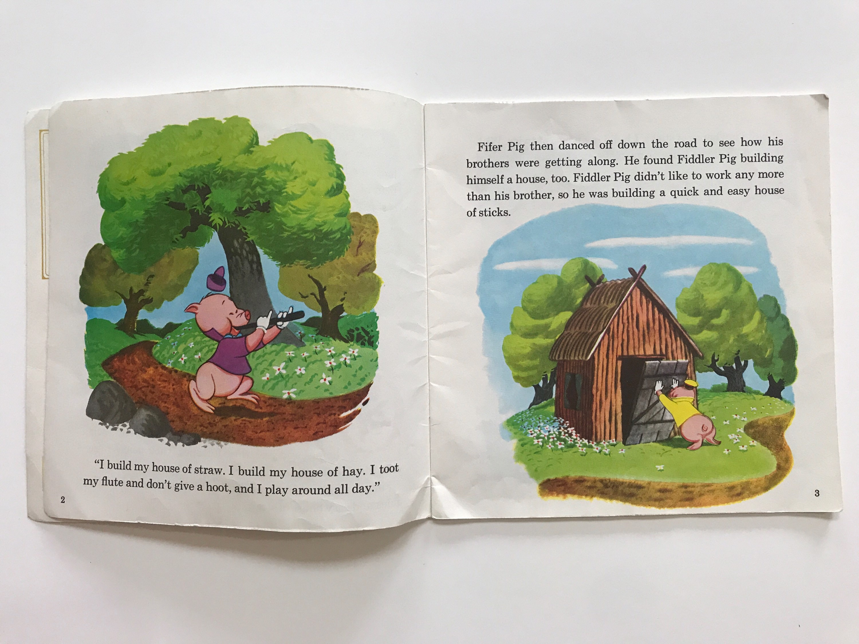 Disney Three Little Pigs Read Along Book See Hear Read Kids | Etsy