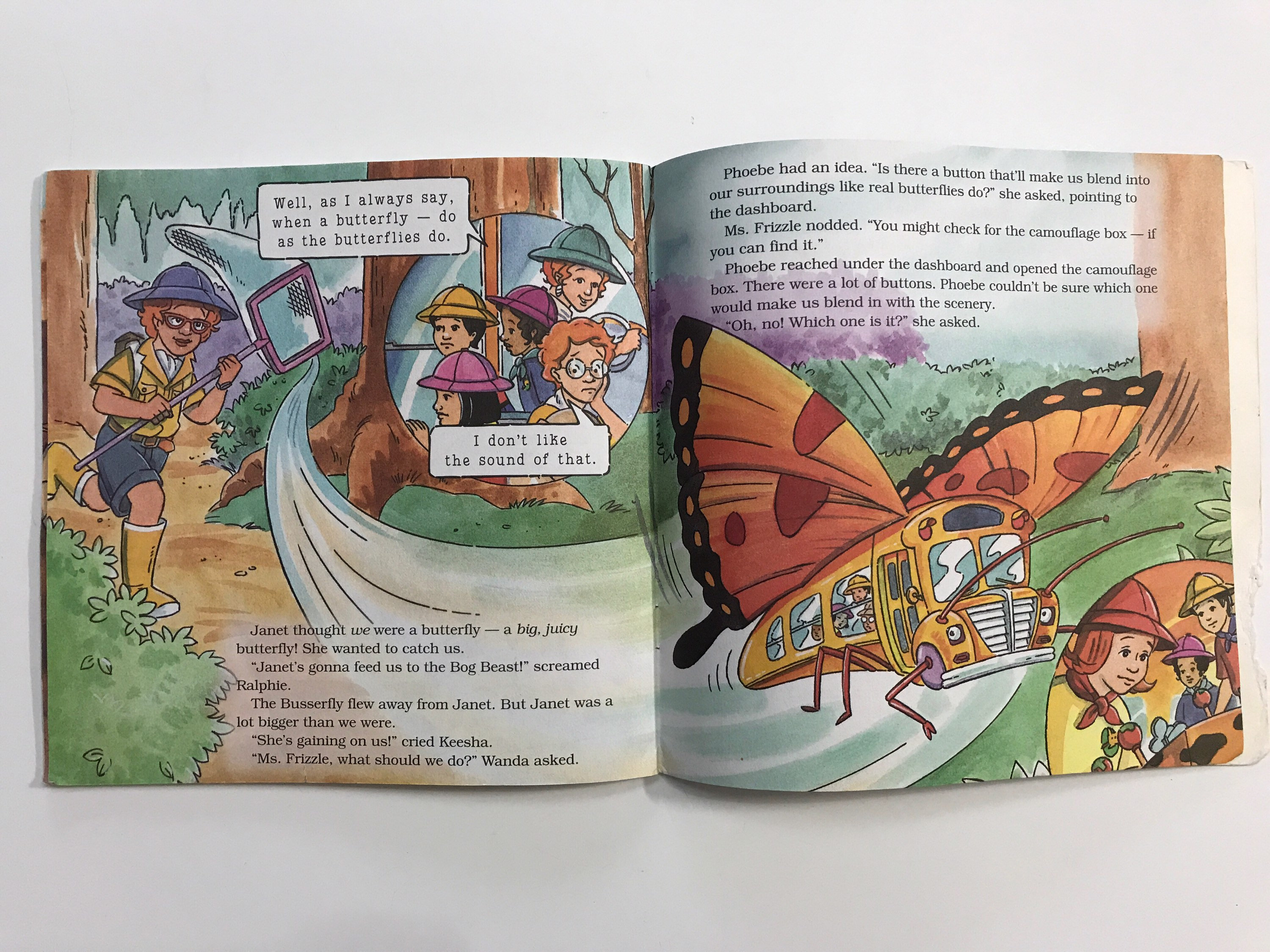 The Magic School Bus Butterfly and the Bog Beast 1996 Scholastic 90s ...