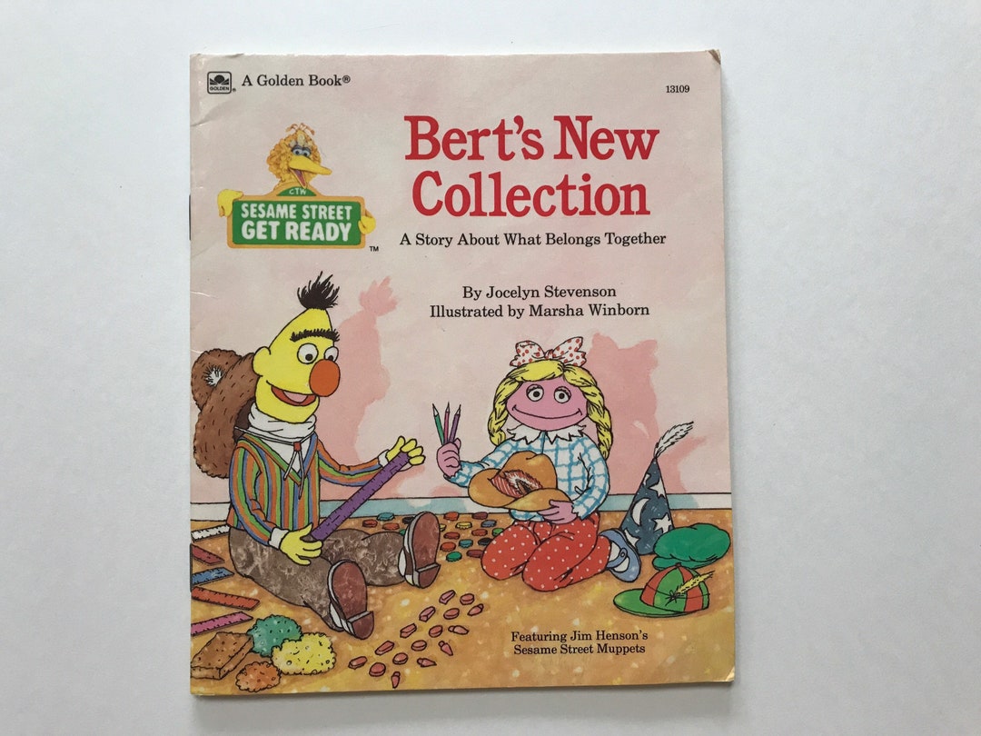 1988 Berts New Collection Book Soft Cover Story Reading Sesame Street ...