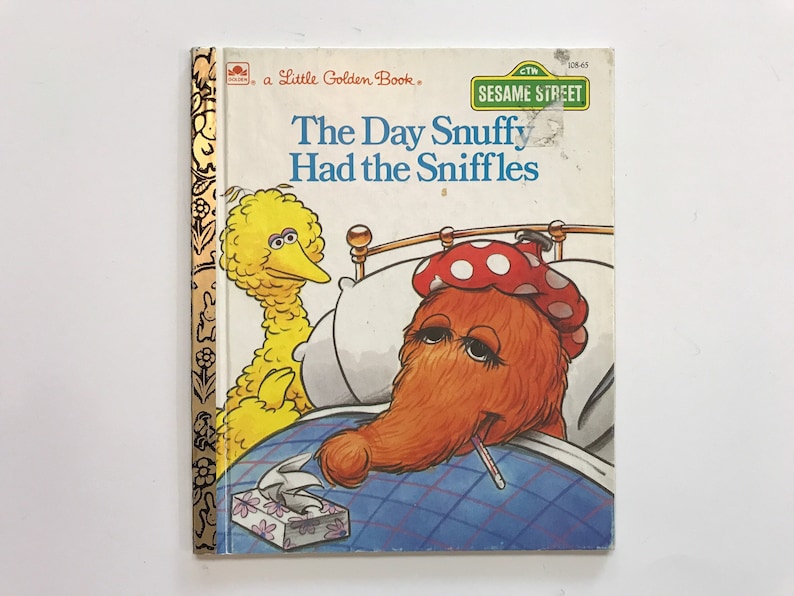 1988 the Day Snuffy Had the Sniffles Little Golden Book Kids - Etsy