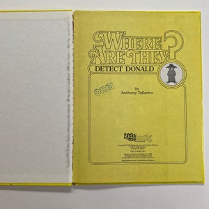 1990 Detective Donald Look and Find Book Search Hidden Object Kids ...