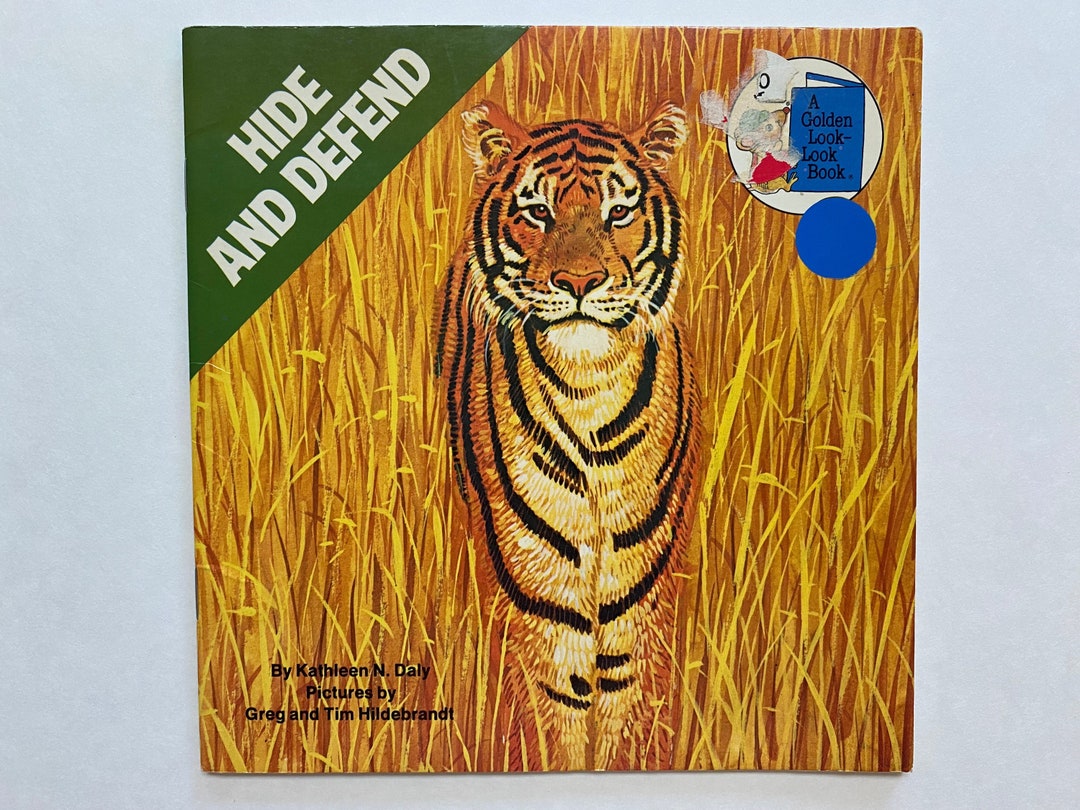 1977 Hide and Defend Book Soft Cover for Kids Learning Childrens Little ...