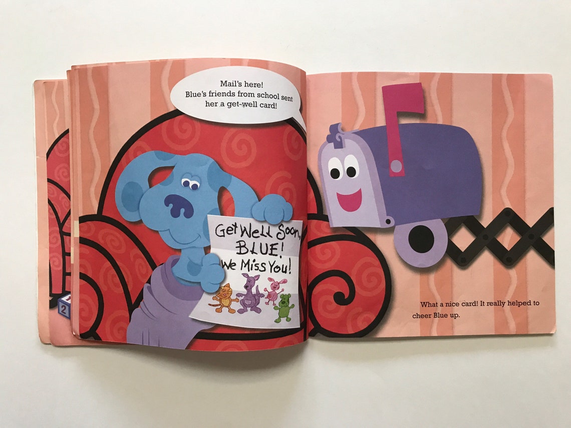2002 Blues Clues Blues Sniffly Day Book Softcover Kids Enfants | Etsy
