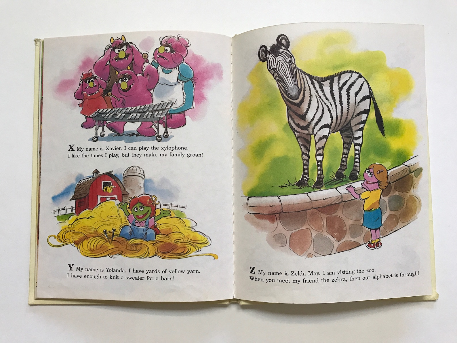 1986 the Sesame Street A My Name is Annabel Alphabet Book Club Book ...