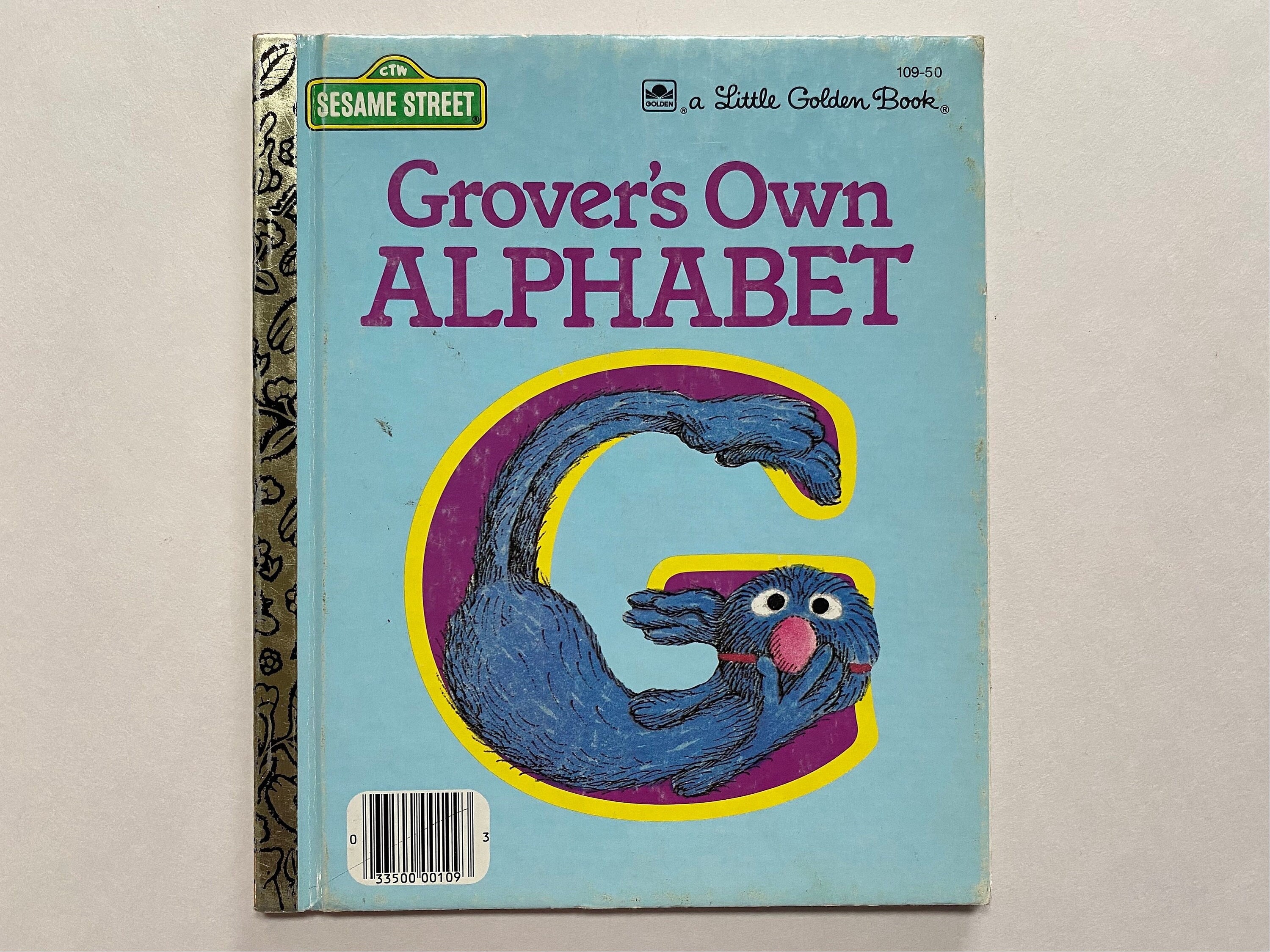 1978 Grovers Own Alphabet Little Golden Book Muppets Sesame Street Kids ...