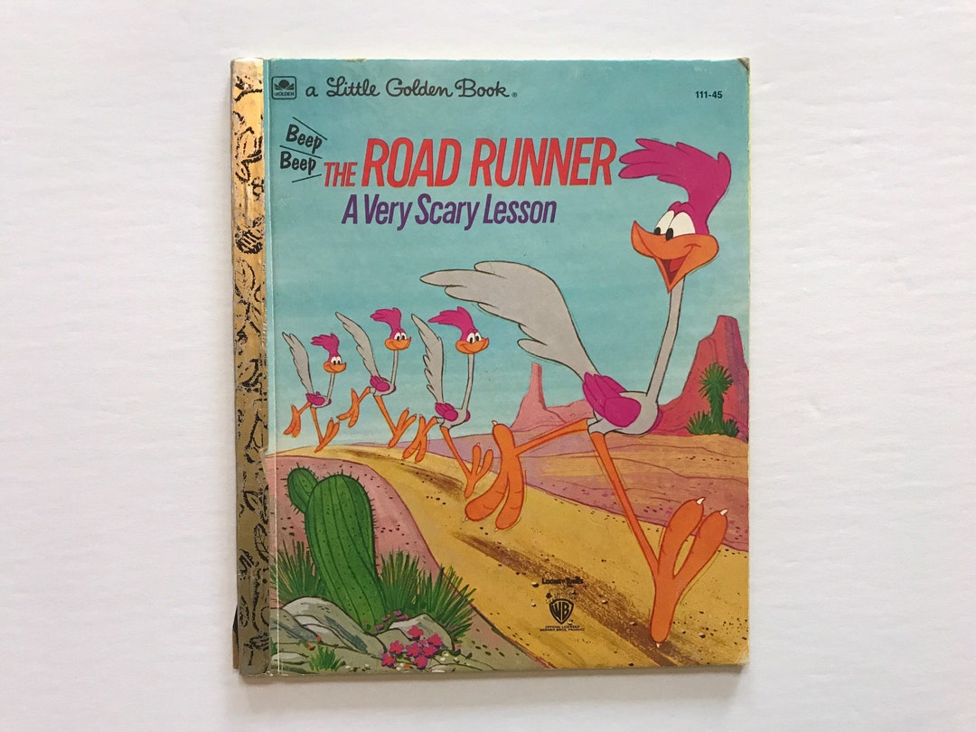1974 the Road Runner A Very Scary Lesson Little Golden Book Looney ...
