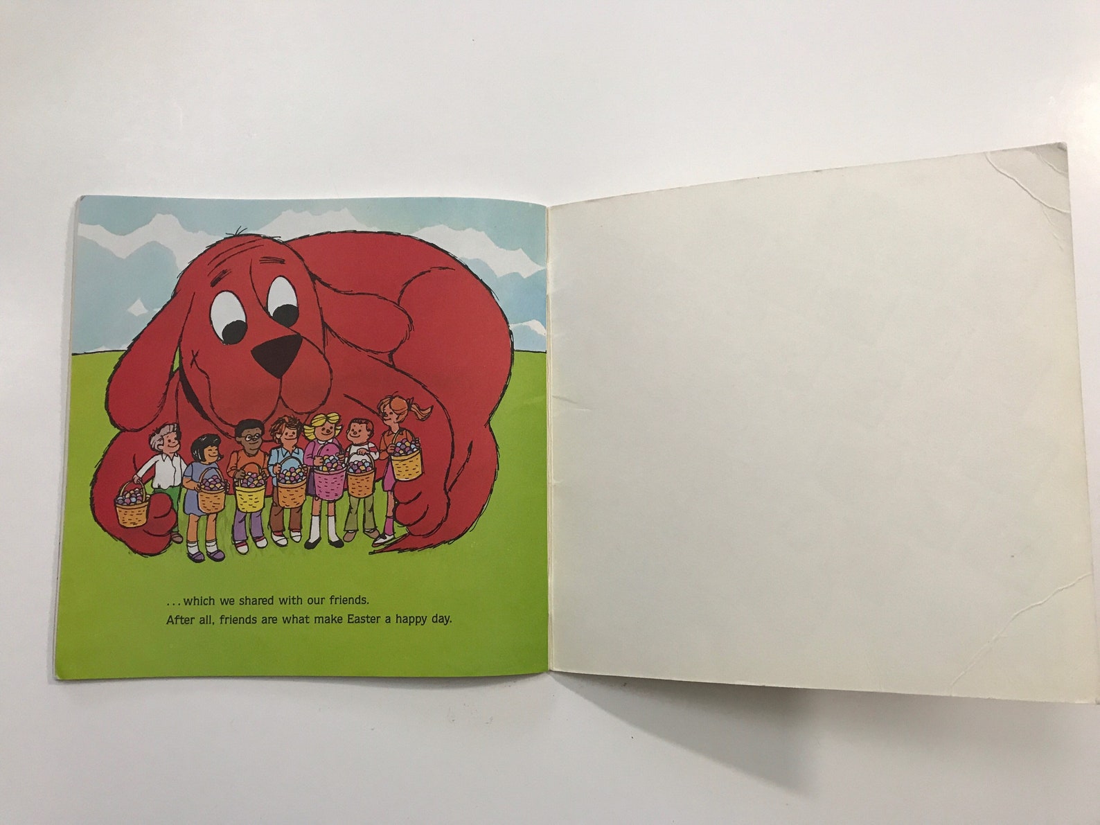 Cliffords Happy Easter Book 1994 Kids Children Reading Story Cute Big ...