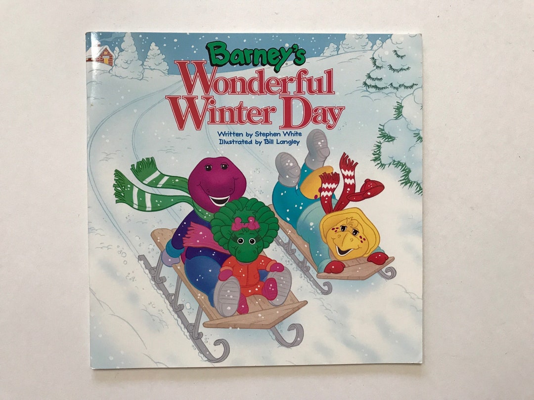 1994 Barney’s Wonderful Winter Day Softcover Kids Book Story - Etsy