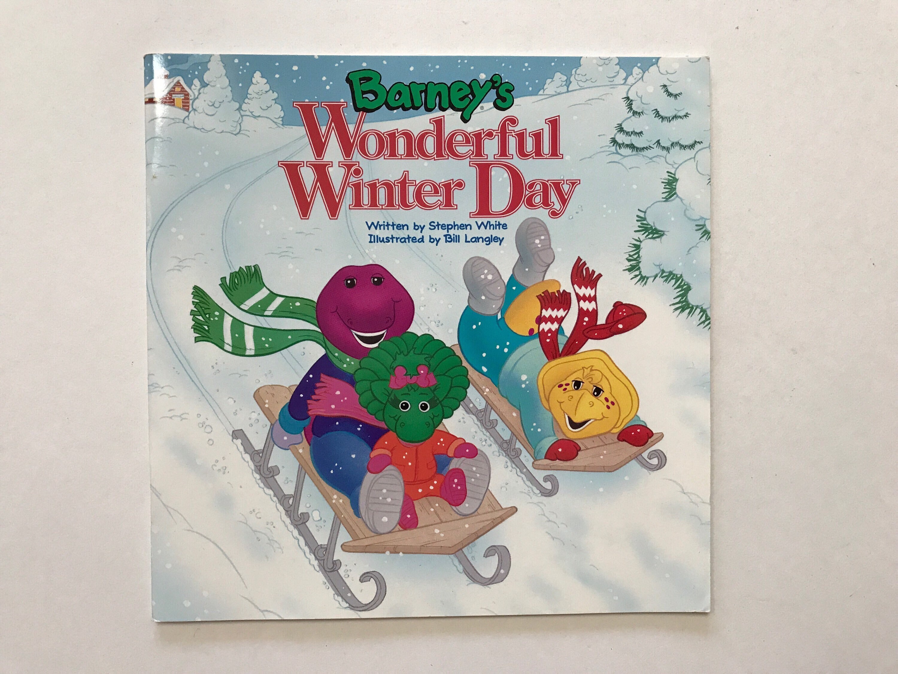 1994 Barneys Wonderful Winter Day Softcover Kids Book Story - Etsy